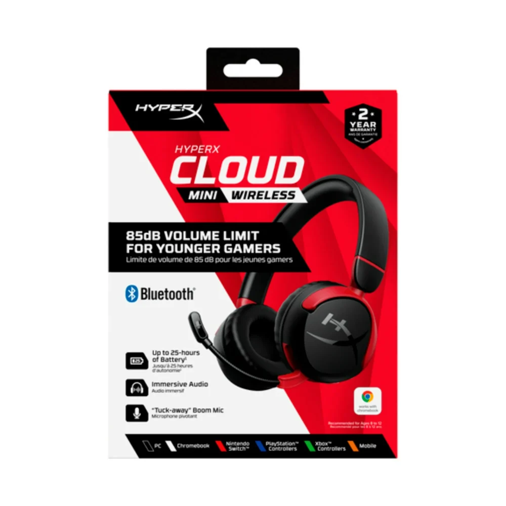HYPERX HEADSET CLOUD MINI GAMING WIRED BLACK - AGT Computers